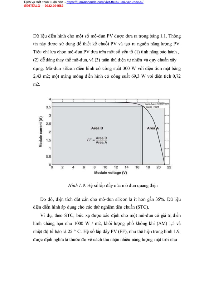 Luận văn Thạc sĩ Năng lượng mặt trời, đi sâu tìm hiểu về hệ thống điện năng lượng mặt trời | DOC
