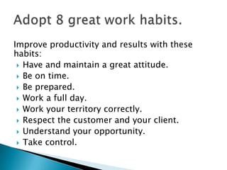 buiBase 8 Work Habits | PPTX