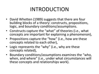 Buiding blocks of social scientific research | PPTX