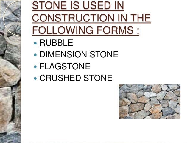 Different Types Of Rock Construction