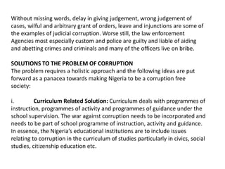 Buiilding a corruption free society | PPT