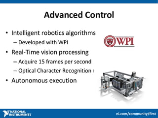 NI FIRST Robotics Controller Training | PPT