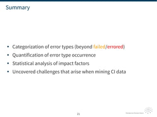 An Empirical Analysis of Build Failures in the Continuous Integration Workflows of Java-Based ...