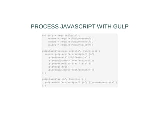 Grunt, Gulp & fabs: Build Systems and Development-Workflow for Modern Web-Applications | PPT ...