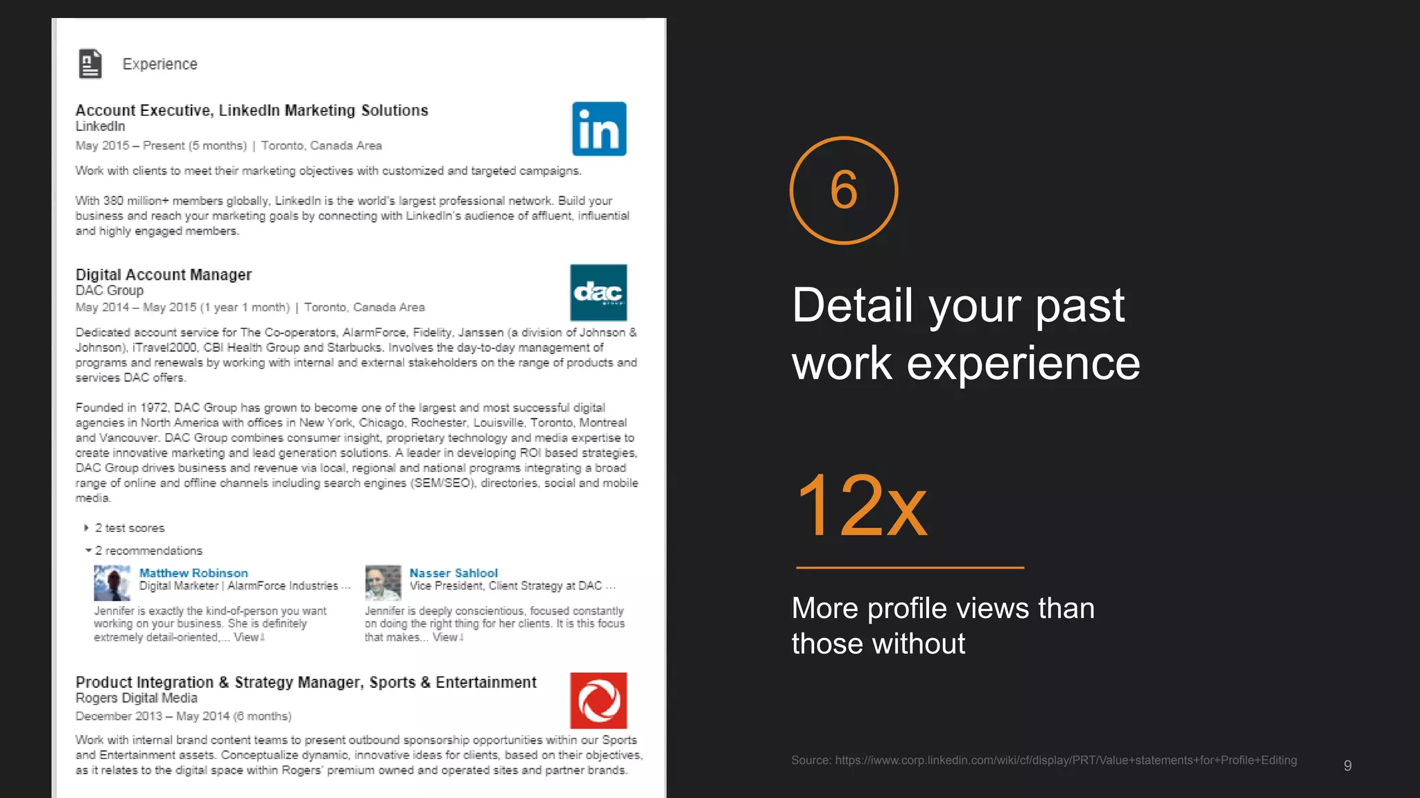 Build Your LinkedIn Profile - The Basics | PPT