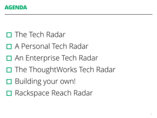 Build your own Tech Radar | PDF