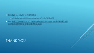 Microsoft Build 2015 highlights | PPTX