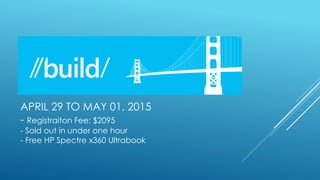 Microsoft Build 2015 highlights | PPTX
