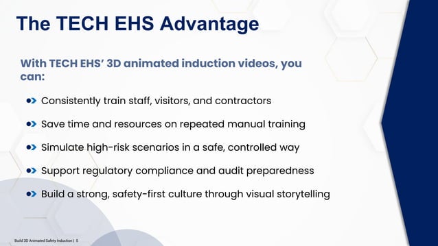 Build 3D Animated Safety Induction - Tech EHS | PPT