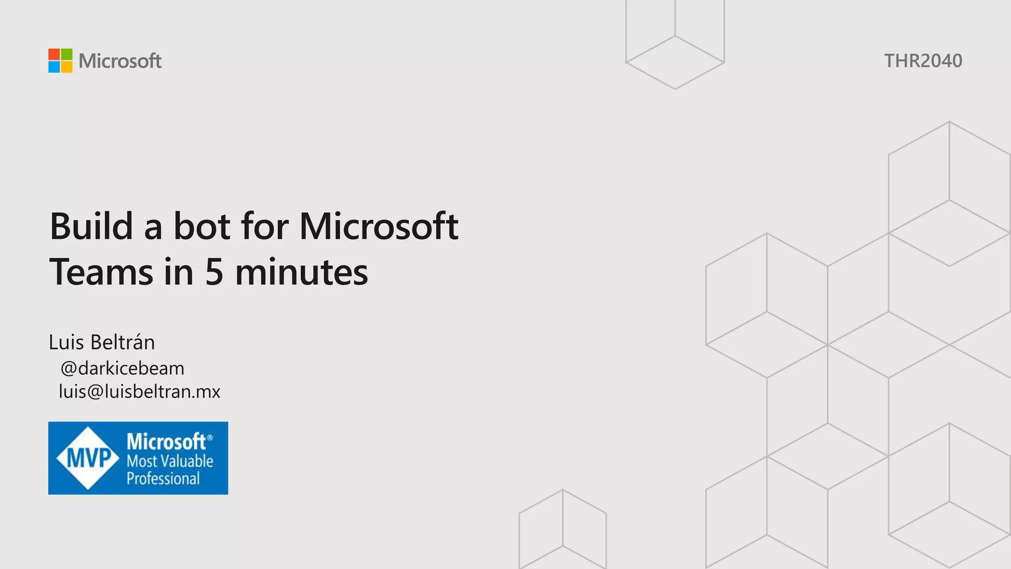 Build a bot for Microsoft Teams in 5 minutes | PPT