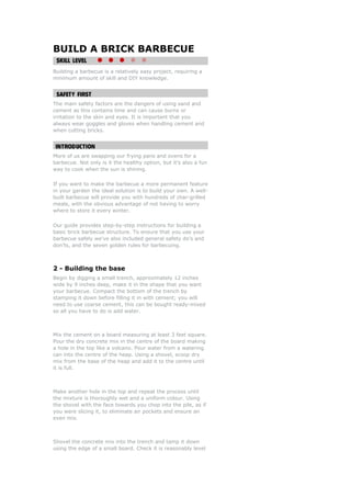 Build a brick barbecue | PDF