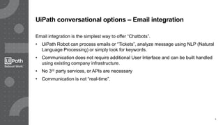 Build a chatbot using Google DialogFlow and UiPath RPA | PPTX