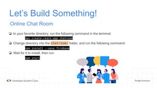 Build a chatroom! | PDF