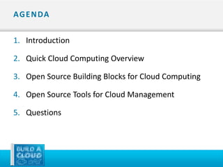 Overview: Building Open Source Cloud Computing Environments | PPTX
