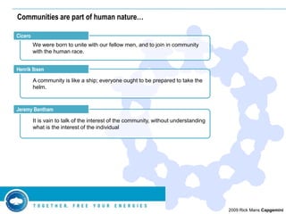 Building a community | PPTX