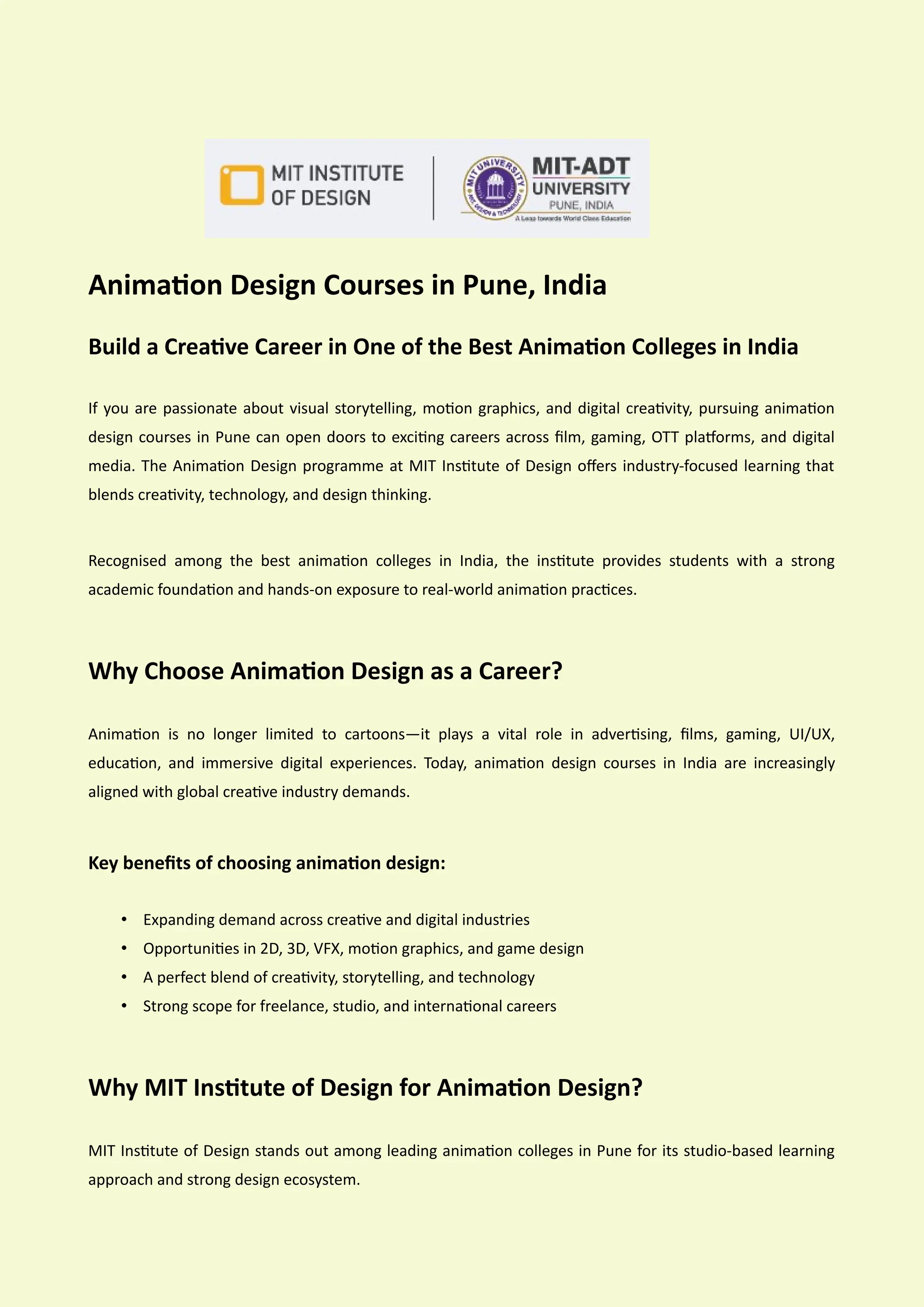 Build a Creative Career in One of the Best Animation Colleges in India.pdf