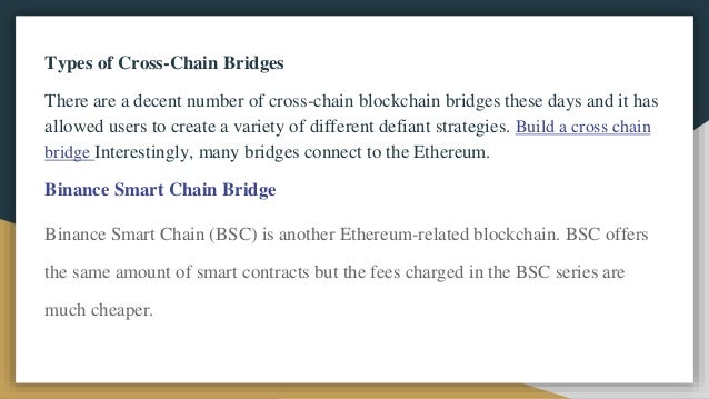 Build a cross chain bridge | PPT