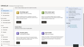 Build Agentic AI Applications with Oracle AI Database Private Agent ...