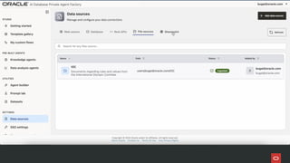 Build Agentic AI Applications with Oracle AI Database Private Agent ...