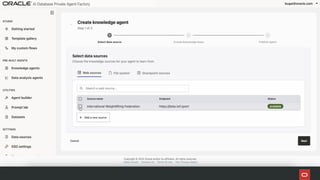 Build Agentic AI Applications with Oracle AI Database Private Agent ...