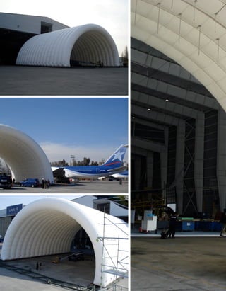 Buildair Portable Hangars - First Movable Inflatable Hangar | PDF