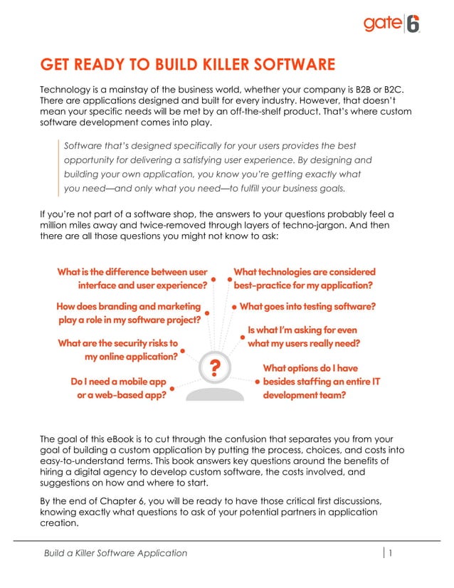 How to Build a Killer Software Application | PDF