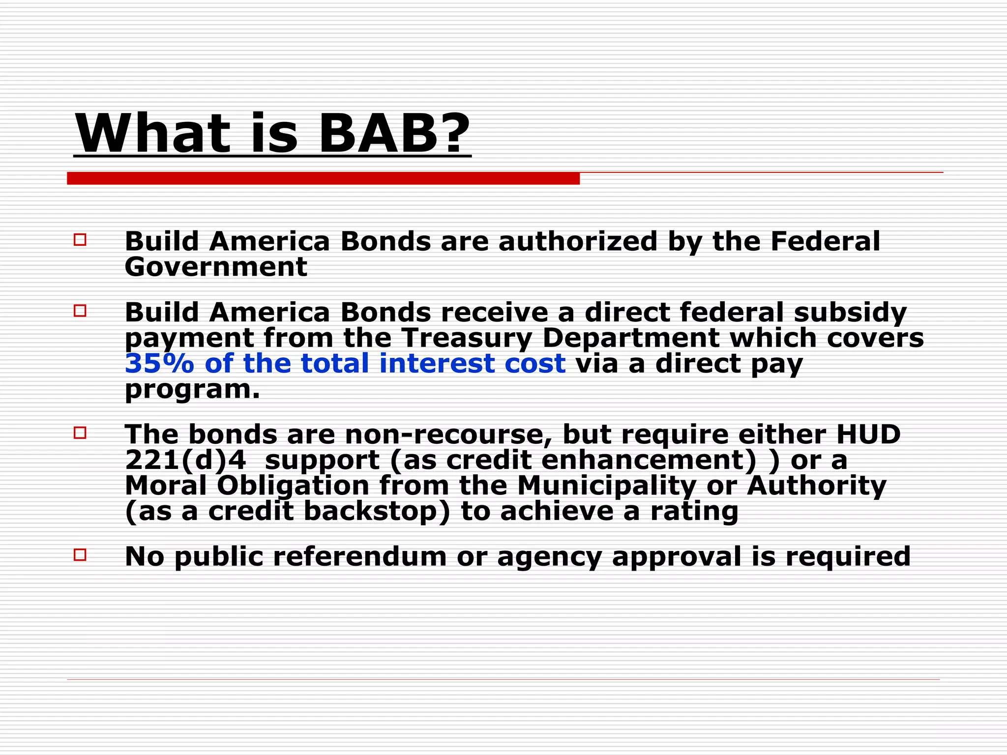 Build America Bonds | PPT