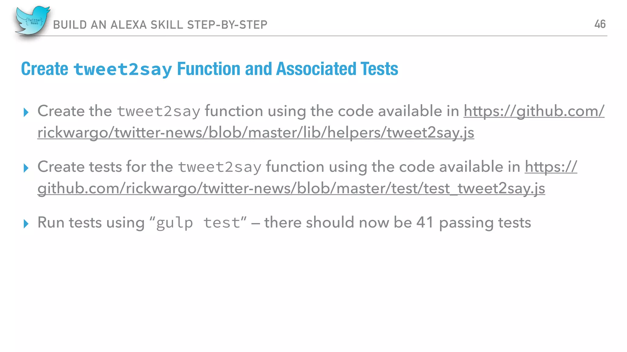 Build an Alexa Skill Step-by-Step | PPT