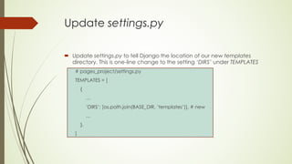 Build and deploy Python Django project | PPT