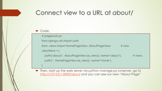 Build and deploy Python Django project | PPT