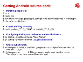 Build and Run Android N Source Ccode on NXP SABRESD platform | PDF