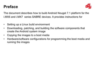 Build and Run Android N Source Ccode on NXP SABRESD platform | PDF
