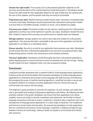Build an LLM-powered application using LangChain.pdf