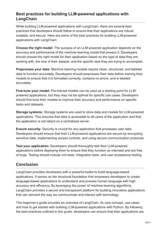 Build an LLM-powered application using LangChain.pdf