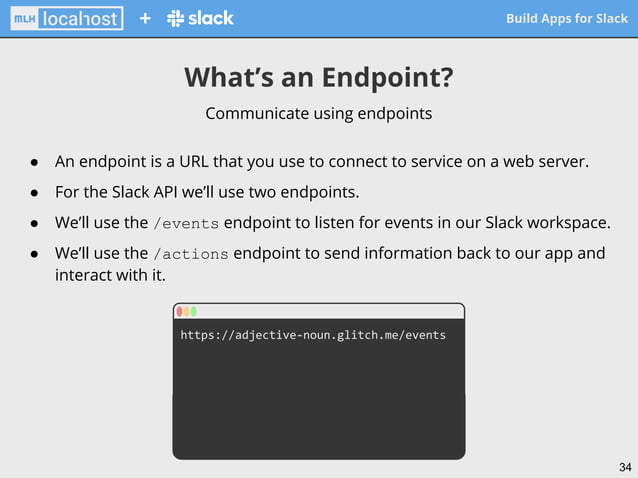 Build apps for slack | PPT