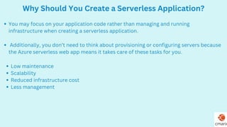 How to Build a Serverless Web App in Azure? | PPT