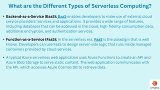 How to Build a Serverless Web App in Azure? | PPT