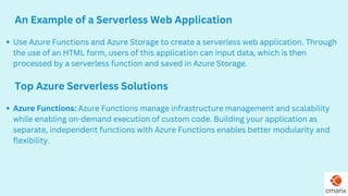How to Build a Serverless Web App in Azure? | PPT