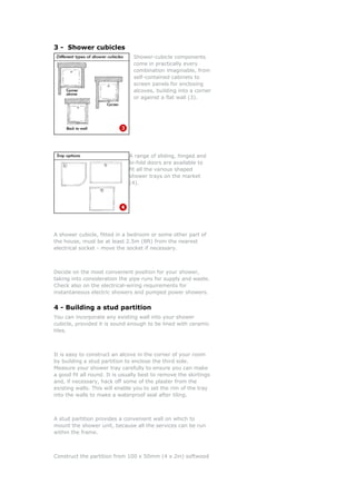 Build a shower cubicle | PDF