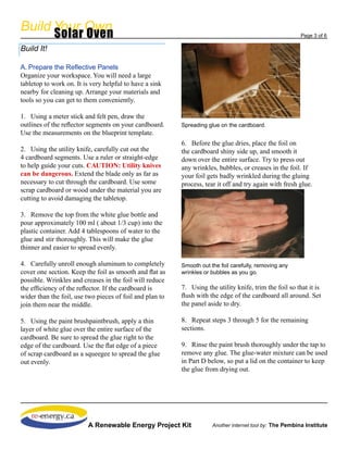 Build a Solar Oven | PDF