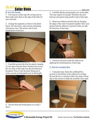 Build a Solar Oven | PDF