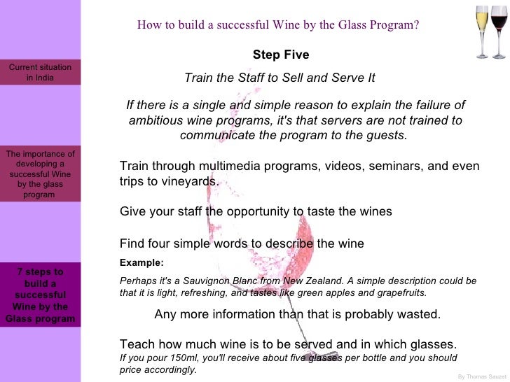 Build A Successful Wine By The Glass Program Indian Market
