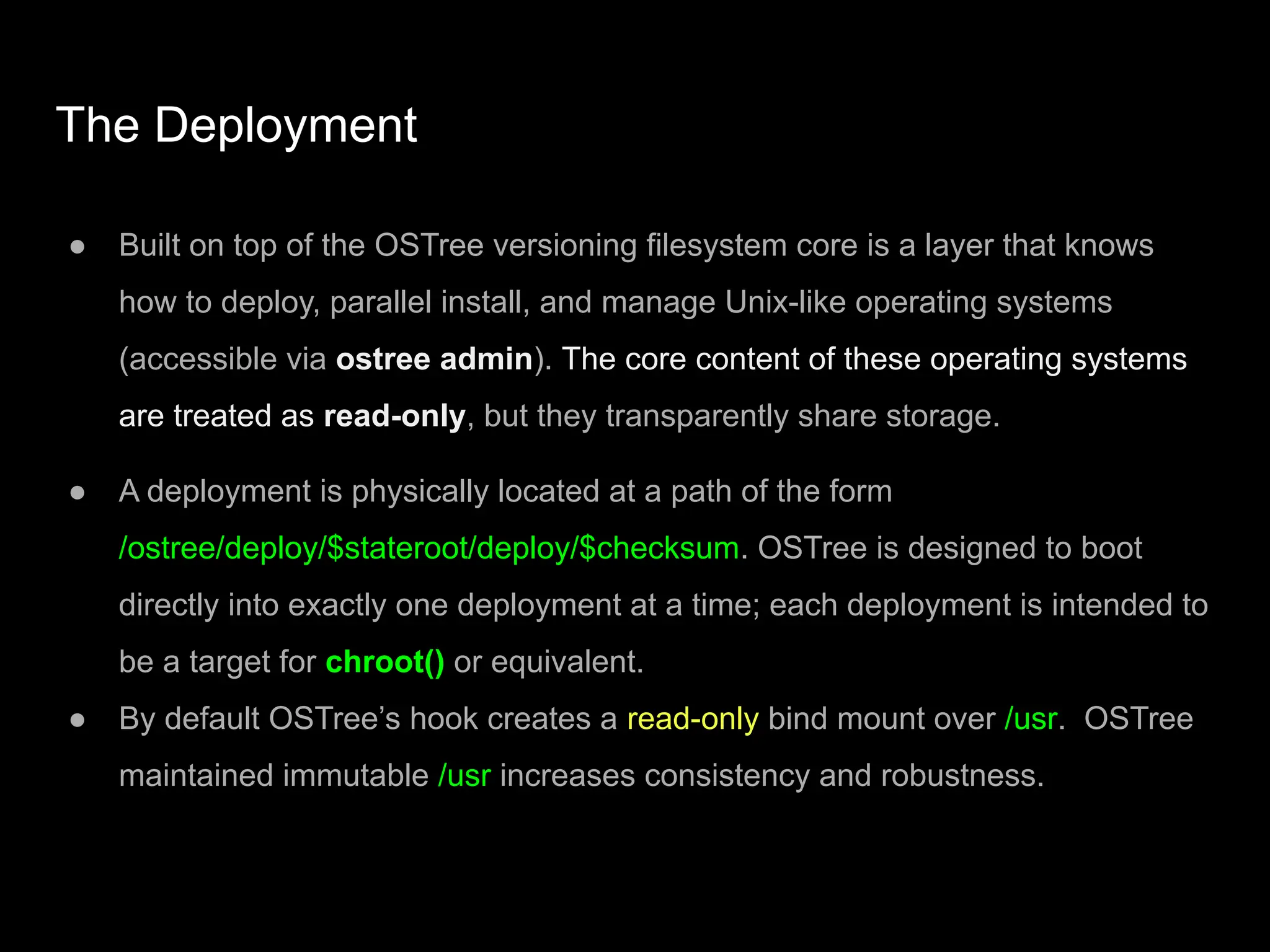 Build a system with the filesystem maintained by OSTree @ COSCUP 2025 | PDF
