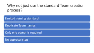 Build a Teams creation workflow using Power Automate | ESPC 22 Microsoft Teams Week | PPT