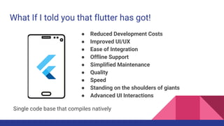 Build beautiful native apps in record time with flutter | PPT
