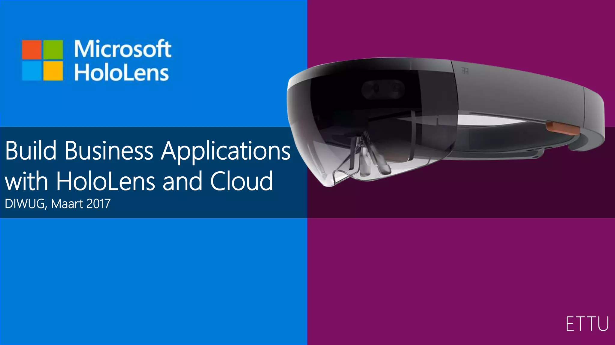 Build business applications with HoloLens and Cloud | PPTX | 3-D Graphics | Computer Software ...