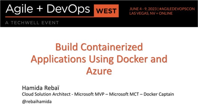 Build Containerized Application Using Docker And Azurepdf