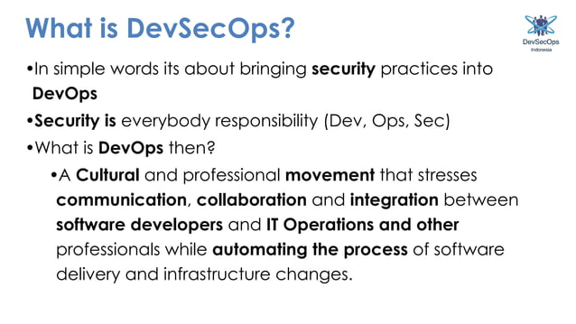 Build the right culture in DevSecOps | PPT