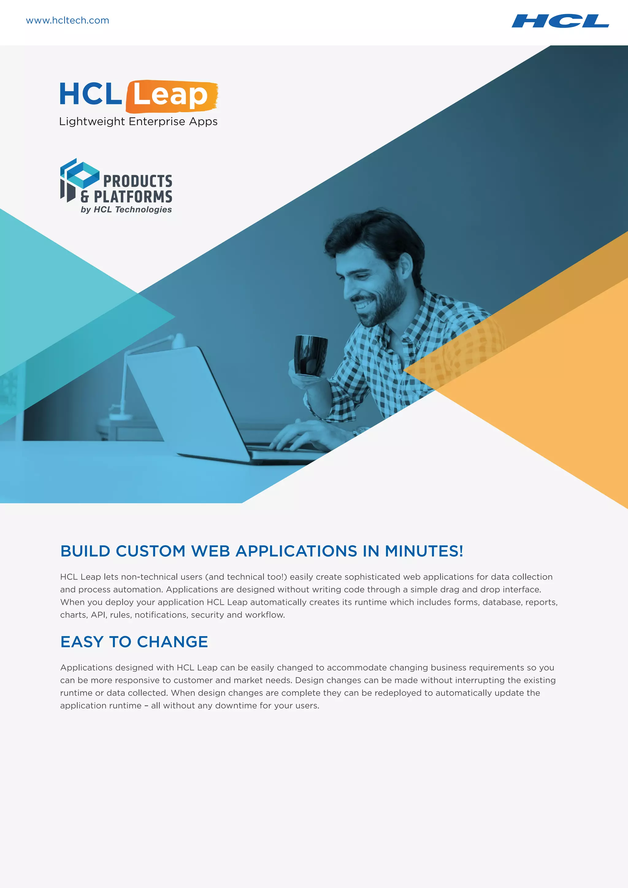 Build Custom Web Applications in Minutes With HCL Leap | PDF