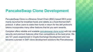 Build DeFi Exchange like Pancakeswap | coinjoker | PPT